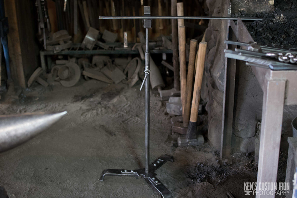 Adjustable Blacksmith Helper Stand – Ken's Custom Iron Store