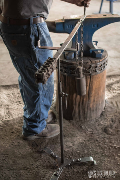 Adjustable Blacksmith Helper Stand – Ken's Custom Iron Store